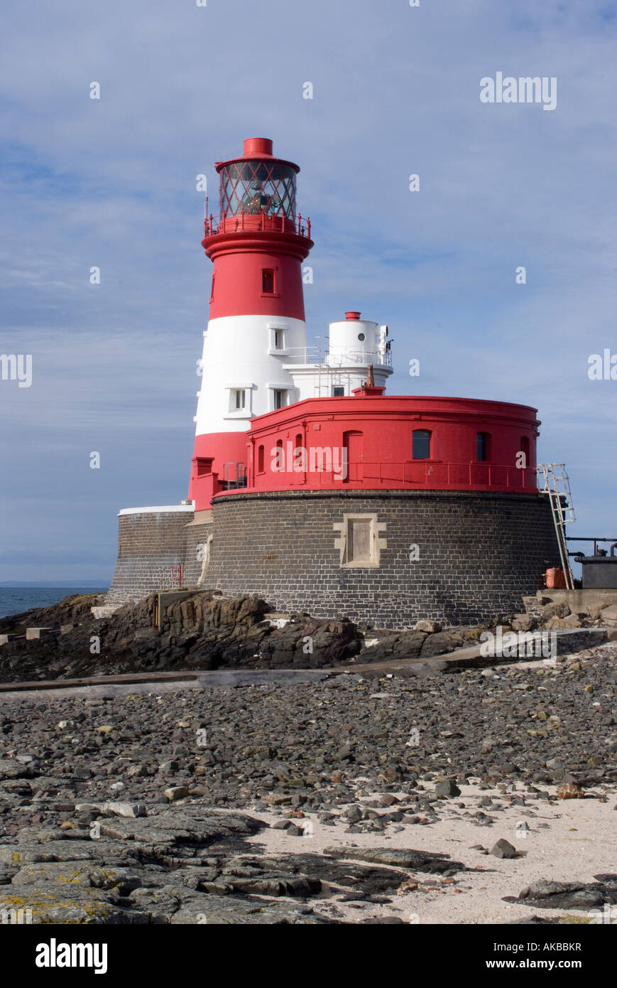Longstone Lighthouse on Longstone Island Farne Islands North Sea ...