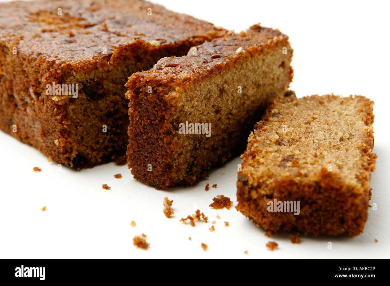 Slices of ginger loaf cake Stock Photo - Alamy