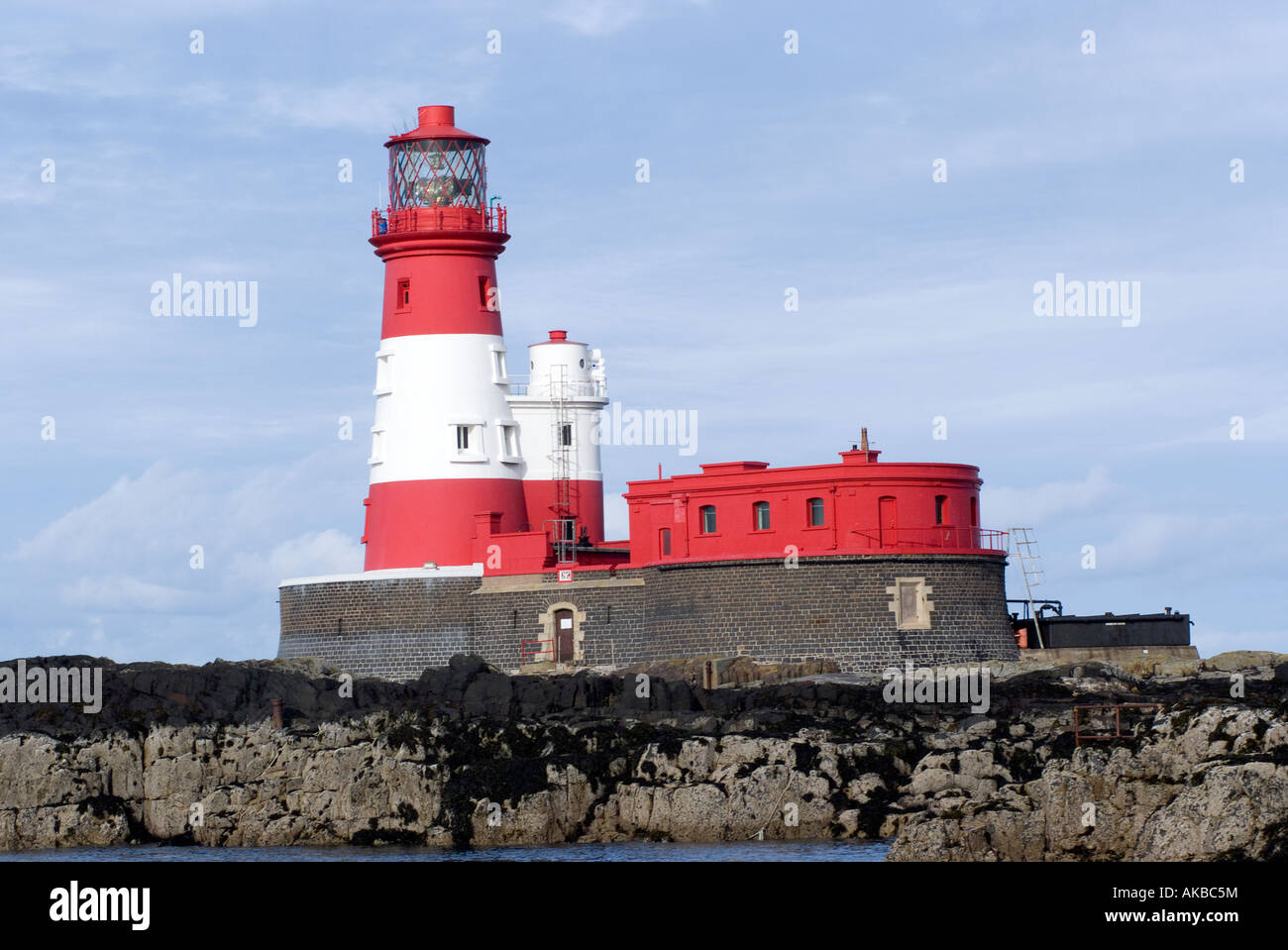 Longstone Lighthouse on Longstone Island Farne Islands North Sea ...