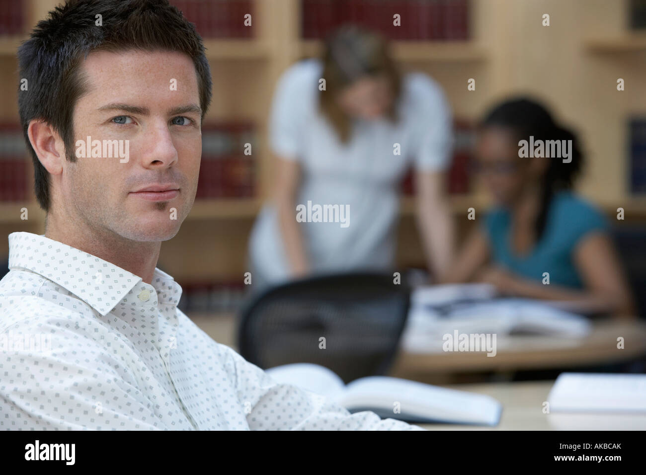 Office worker in office, portrait Stock Photo - Alamy