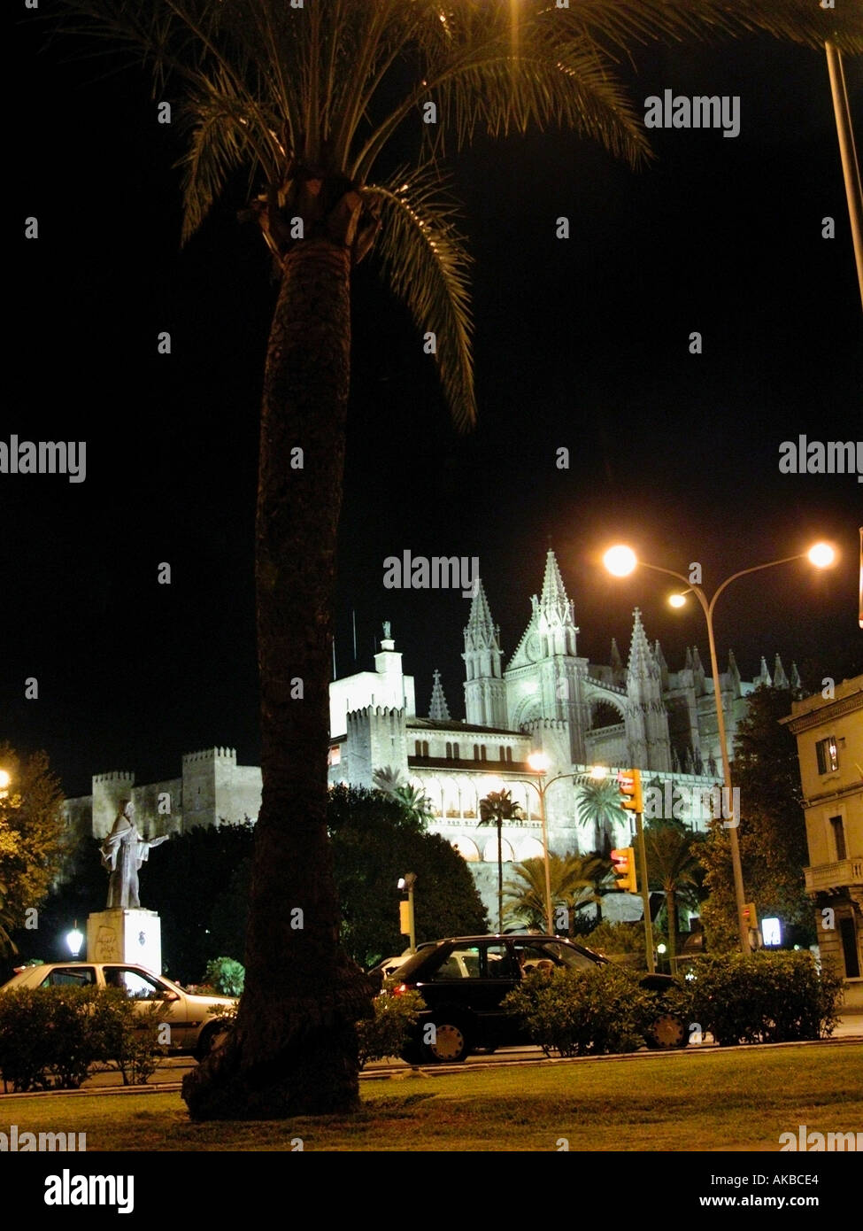 Old castle of Palma de Majorca center Stock Photo - Alamy
