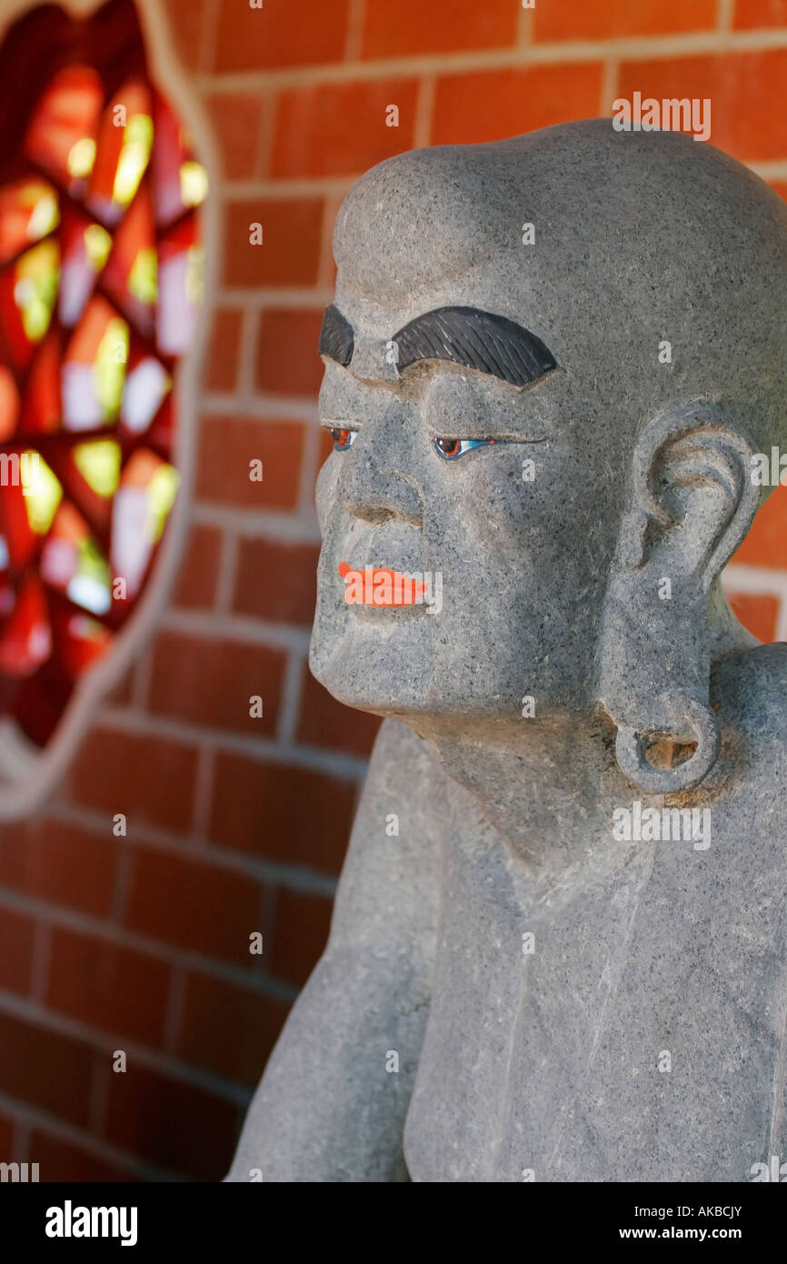 Statue of Nakula Meditating Lohan, International Buddhist Temple ...