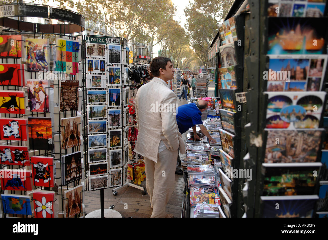 Souvenir shop on Rambles Stock Photo - Alamy