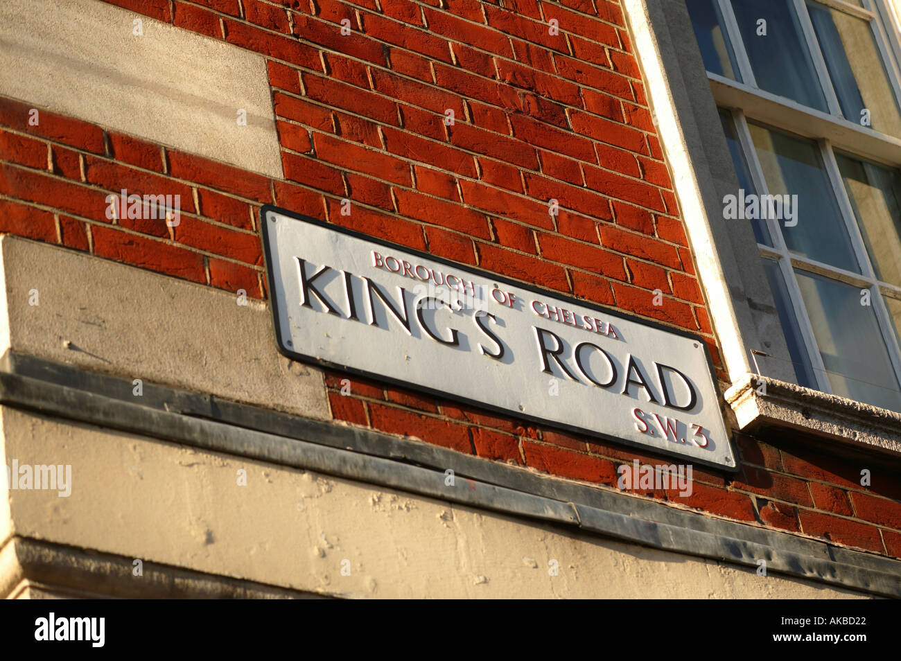 Kings Road Sign London Stock Photo - Alamy