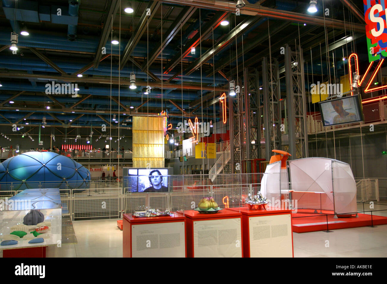 Inside pompidou art gallery paris hi-res stock photography and images ...