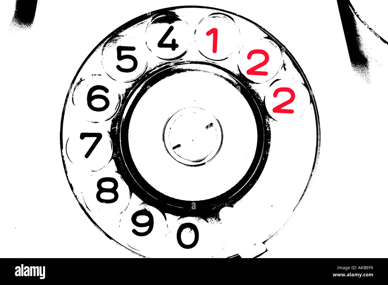 emergency call 122, fire brigade, telephone Stock Photo - Alamy