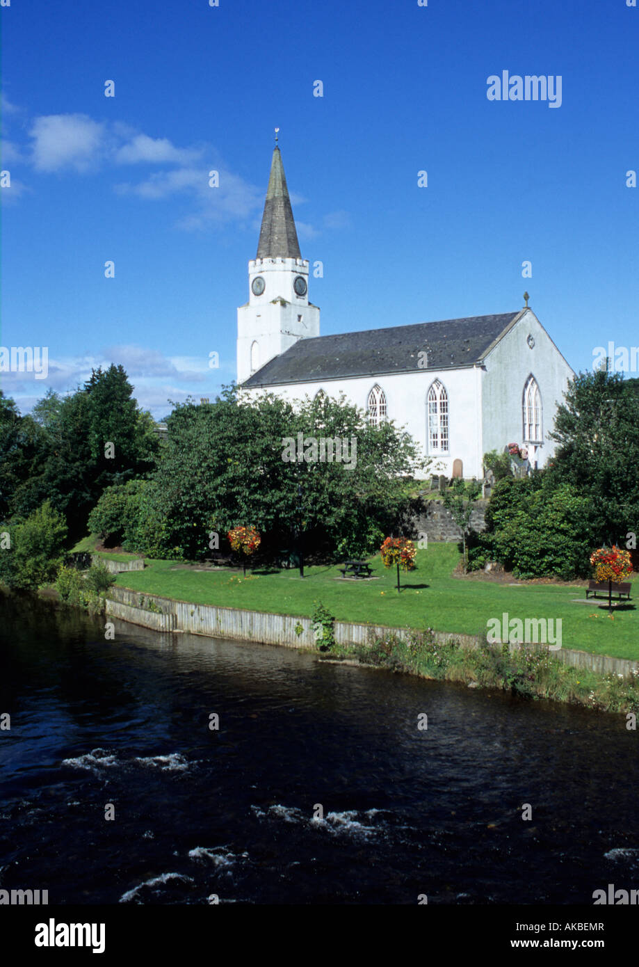 Comrie white church hi-res stock photography and images - Alamy