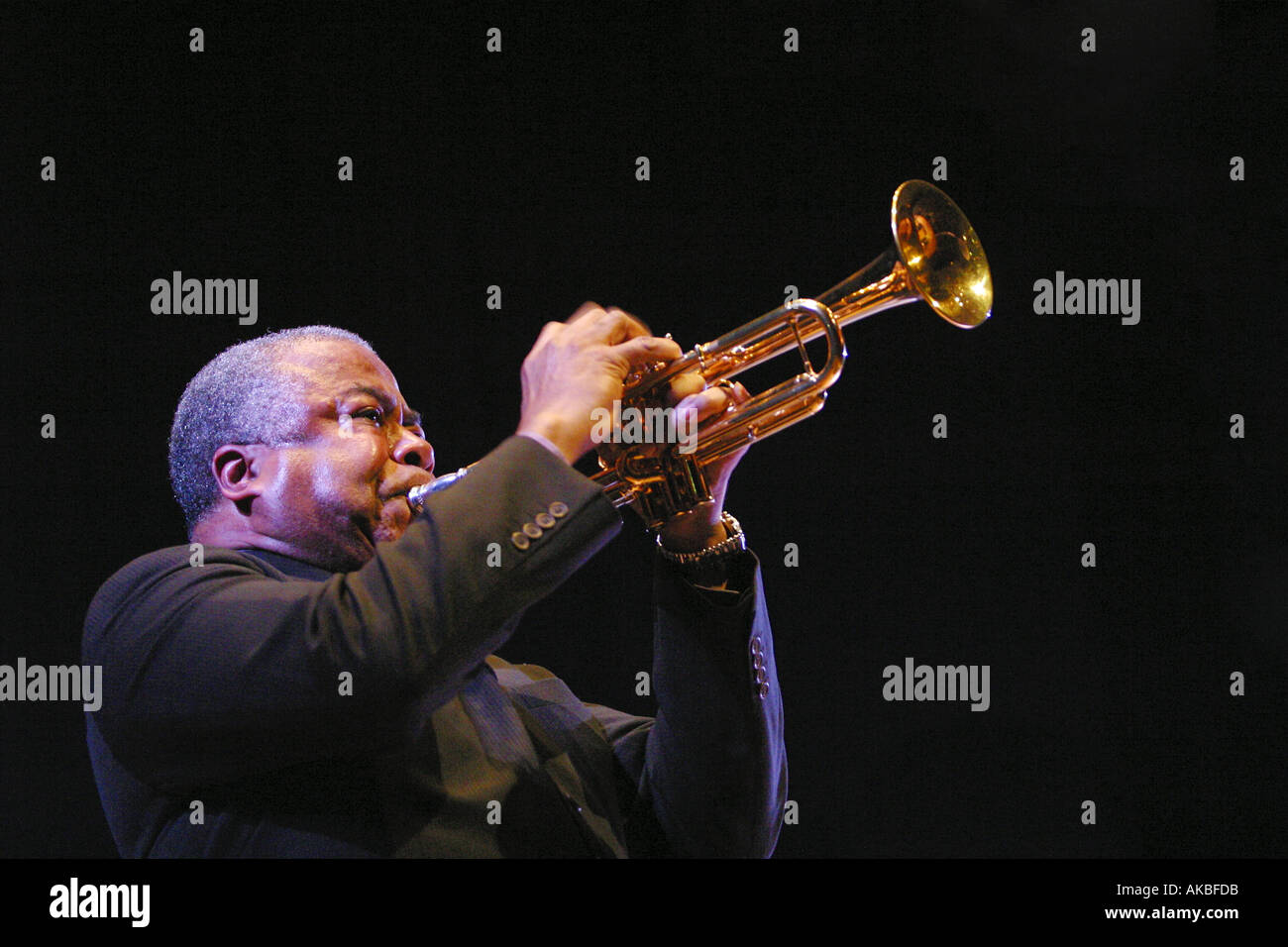 American jazz musician be bop trumpet player instrument hi-res stock ...