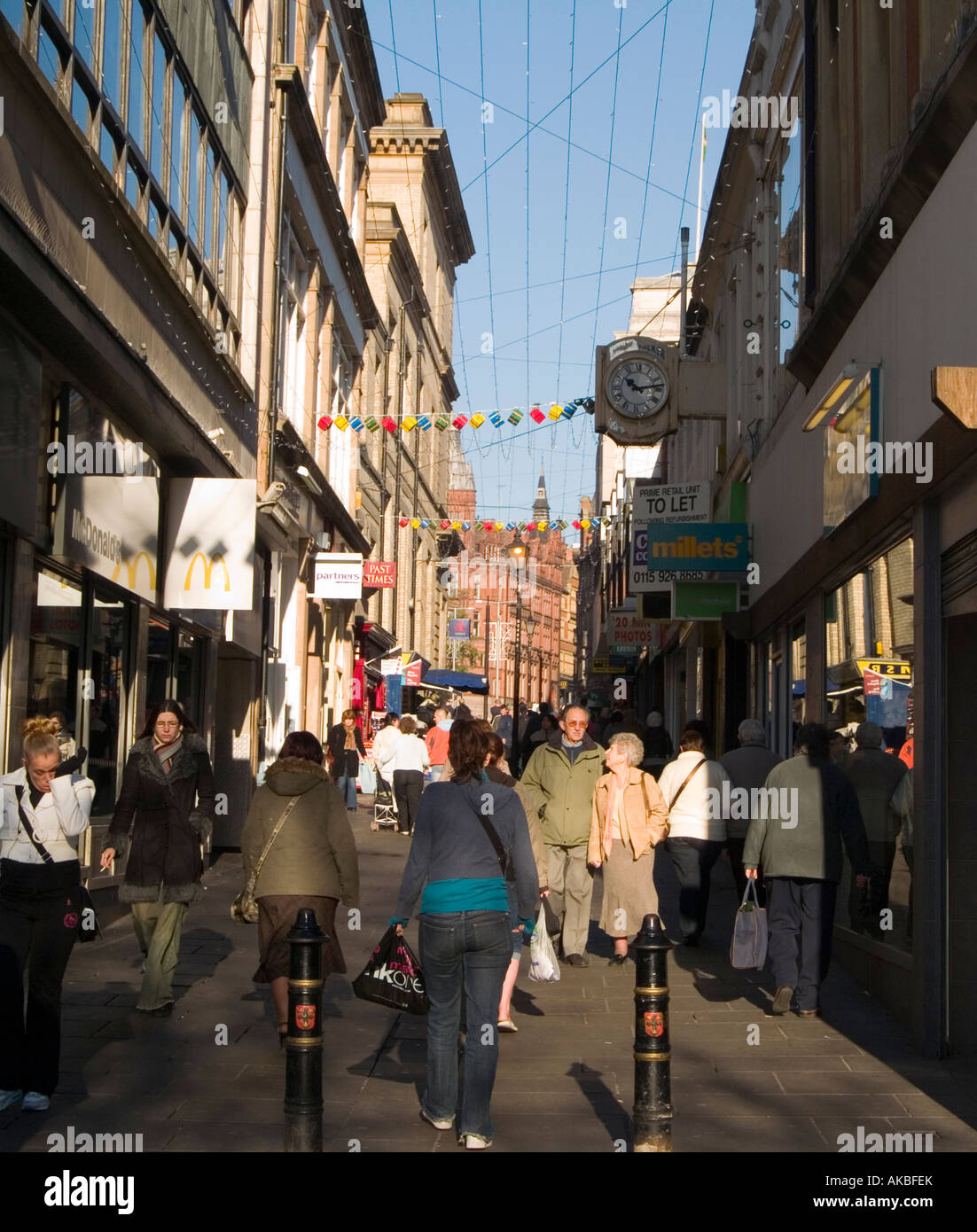 Nottingham exchange walk hi-res stock photography and images - Alamy