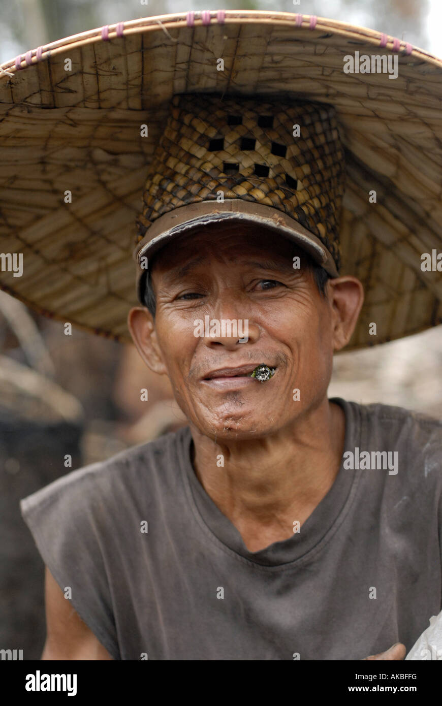 Old dayak man takes break hi-res stock photography and images - Alamy