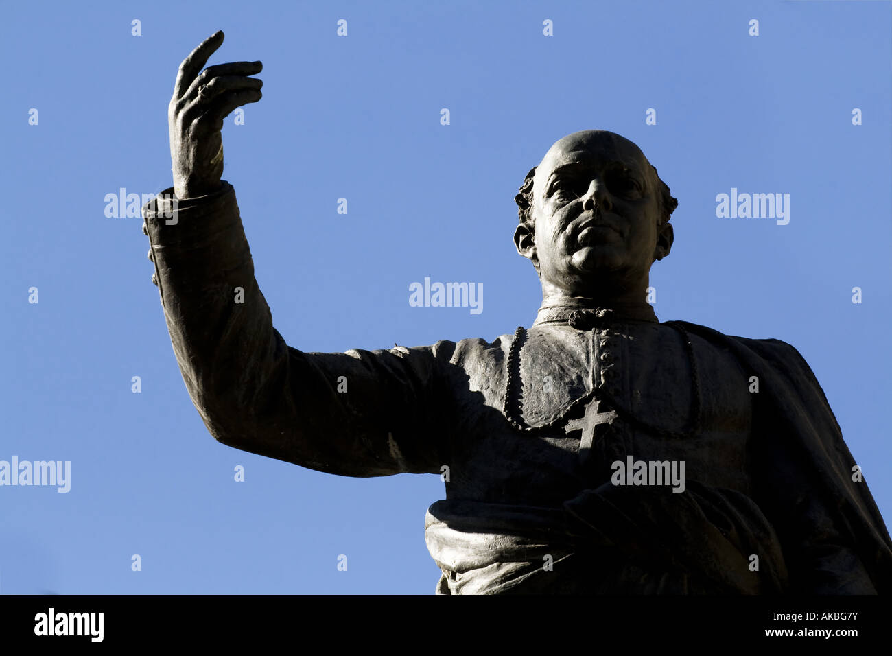 Monk praying hand cross hi-res stock photography and images - Alamy