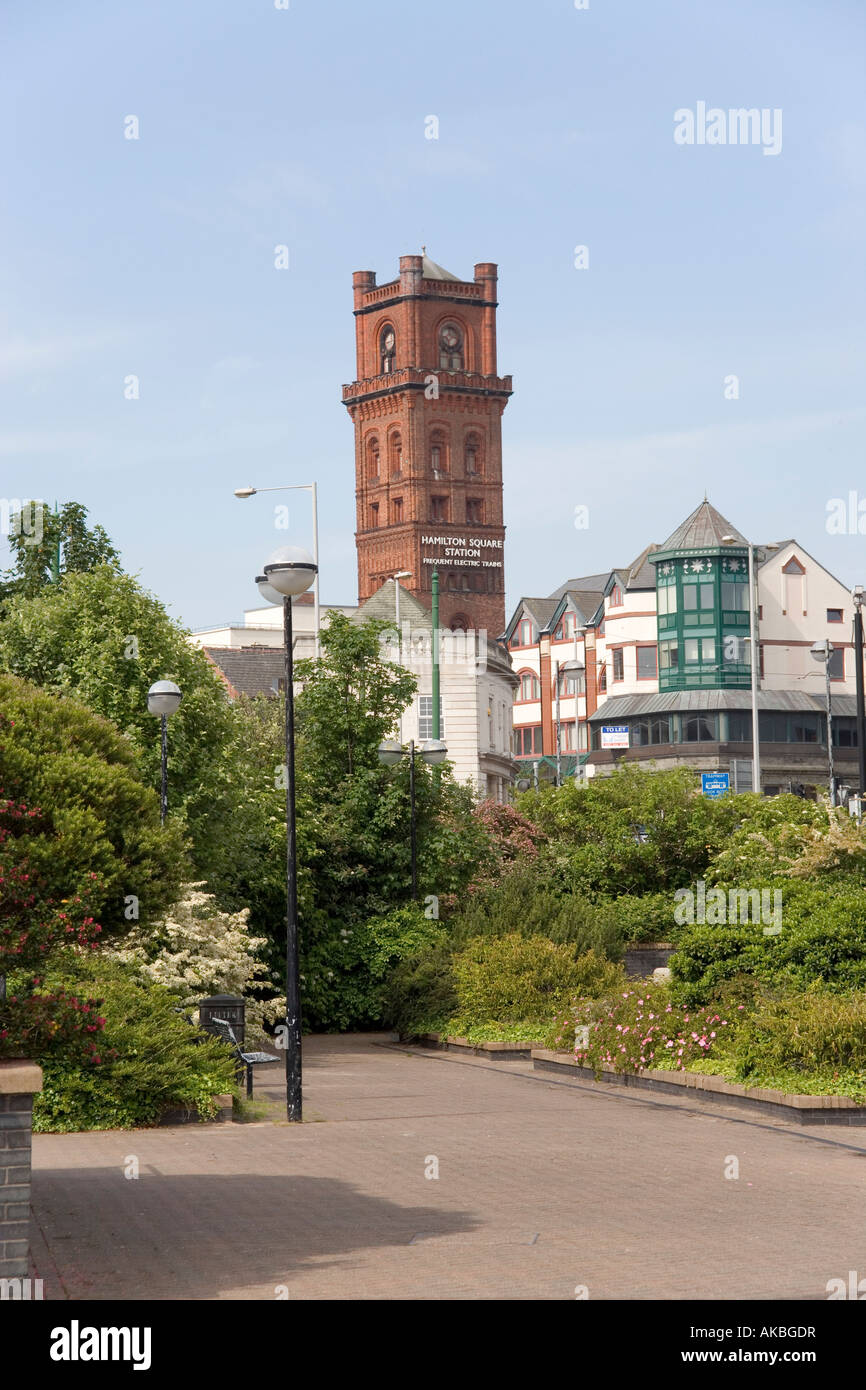 Hamilton Square station tower, Birkenhead, England Stock Photo - Alamy