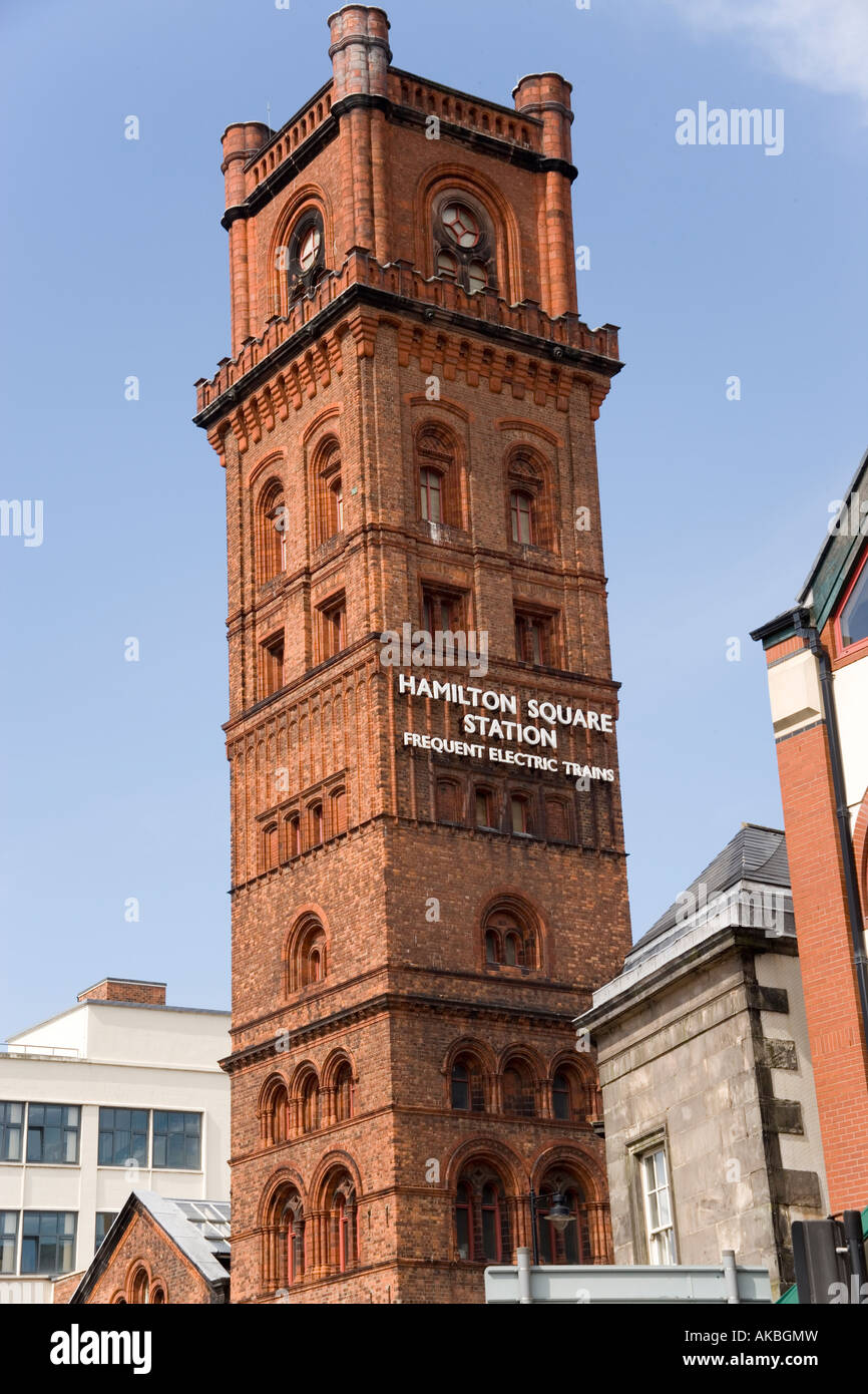Hamilton Square station tower, Birkenhead, England Stock Photo - Alamy