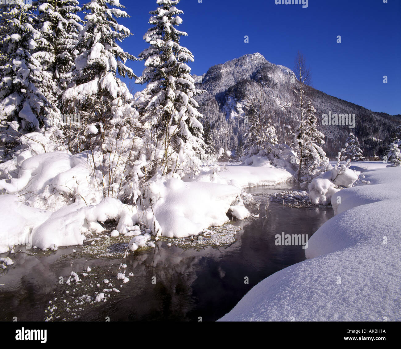 Alpine winter scene hi-res stock photography and images - Alamy