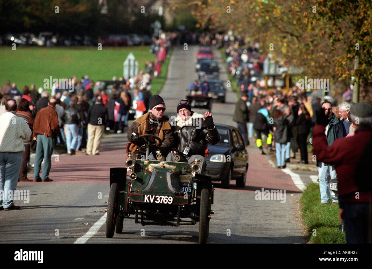 The Veteran Car Run from London to Brighton in 2000 Stock Photo - Alamy