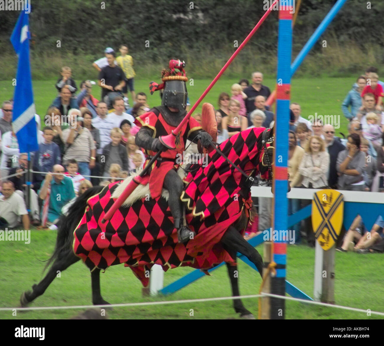 Jousting Display Hever Castle Kent Stock Photo - Alamy