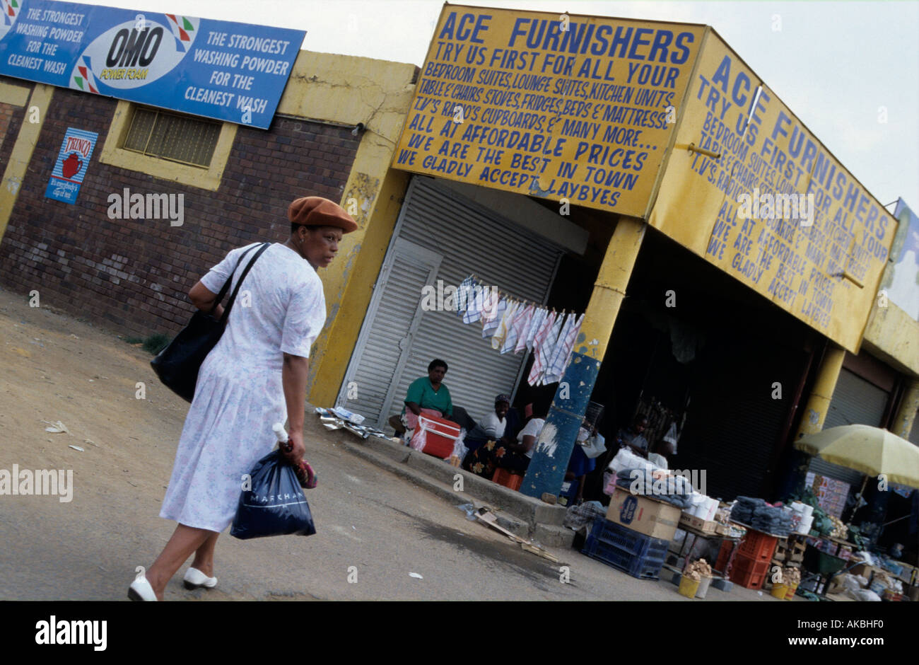 A street scene in Soweto South Africa Stock Photo - Alamy