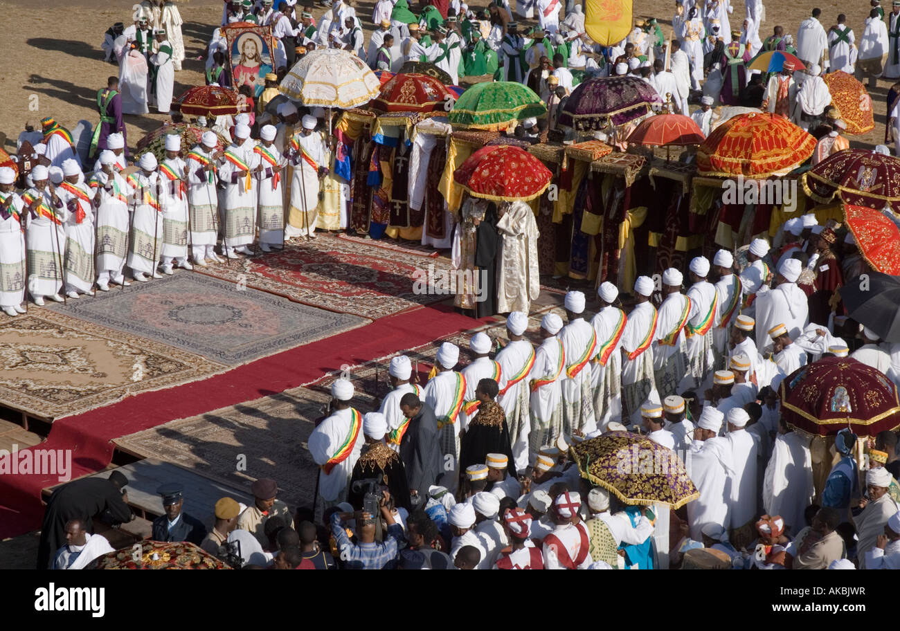 Debterras (Choir members) of the Ethiopian Orthodox Church perform ...