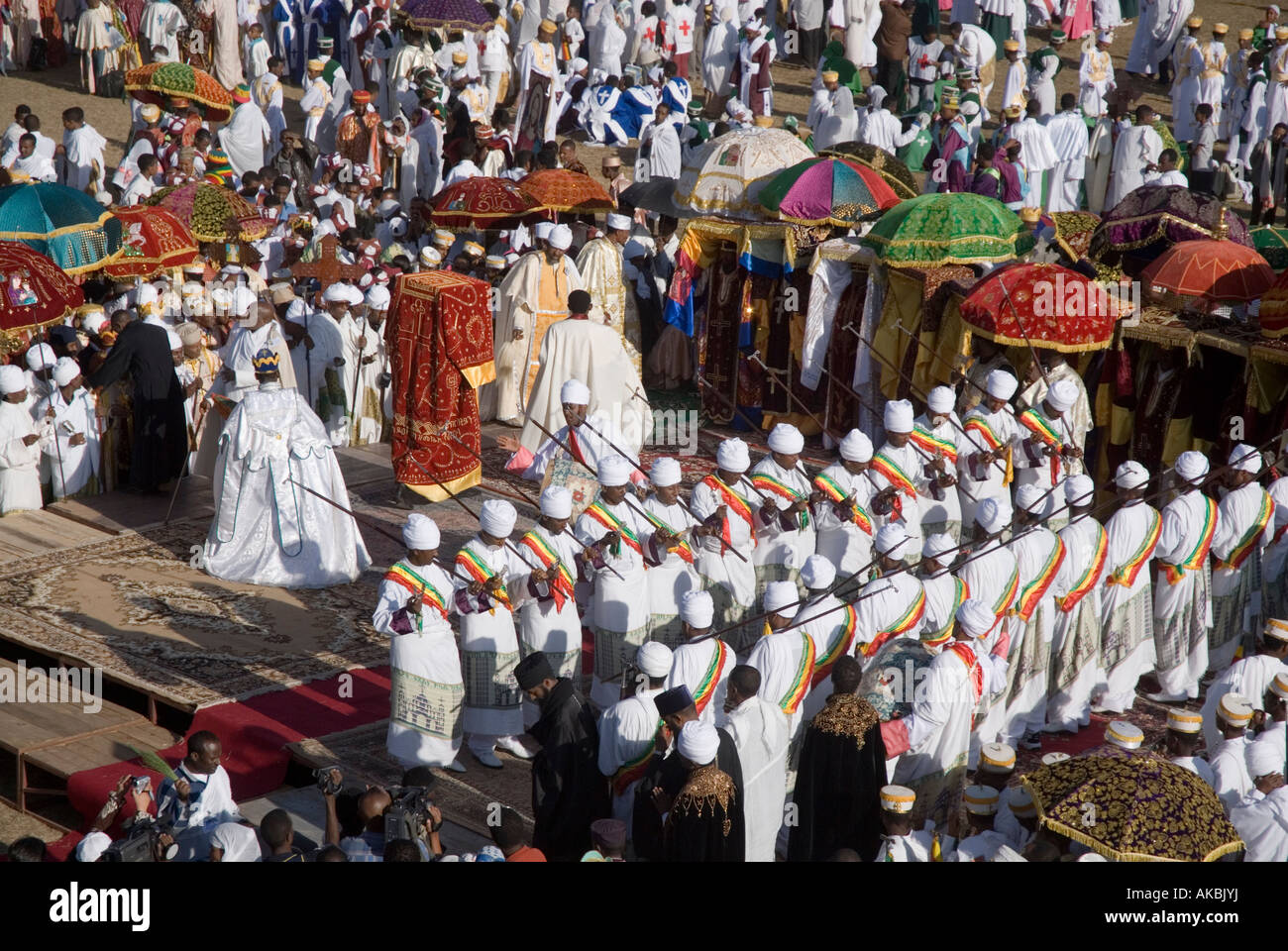 Debterras (Choir members) of the Ethiopian Orthodox Church perform ...