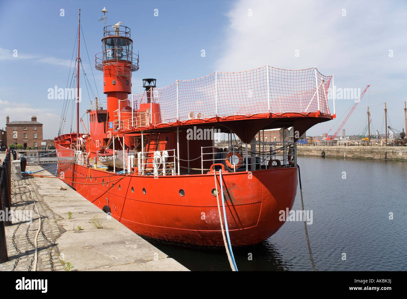 Old lightship from the Hartley Quay with Canning Half Tide Dock in ...