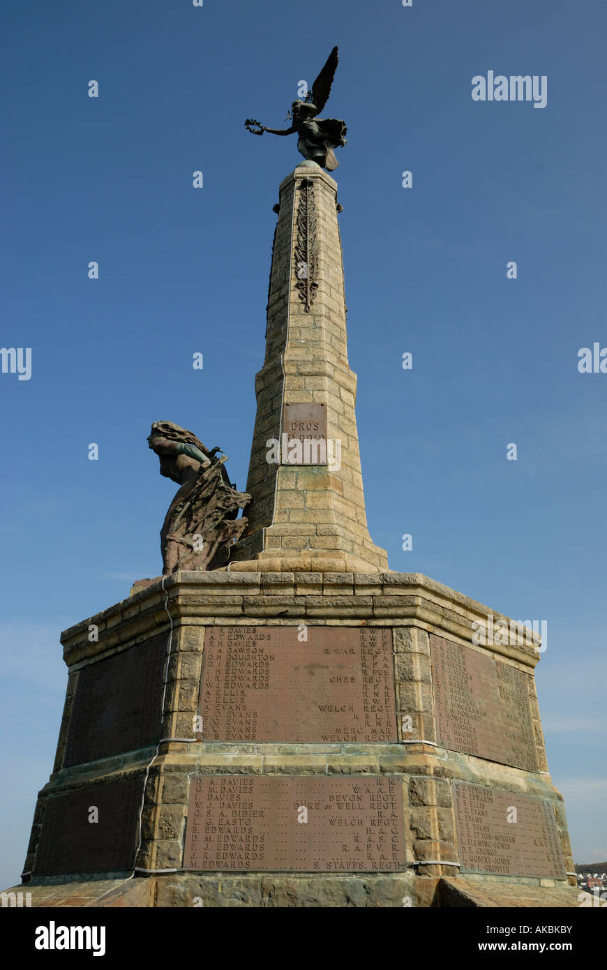 Aberystwyth war memorial Stock Photo - Alamy