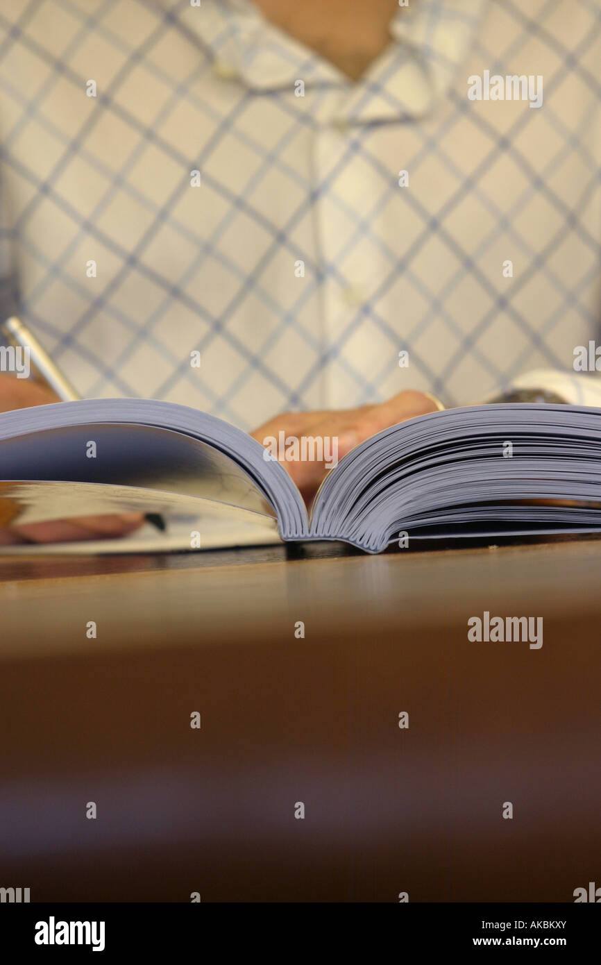 Student studying hard in a campus Library Stock Photo - Alamy