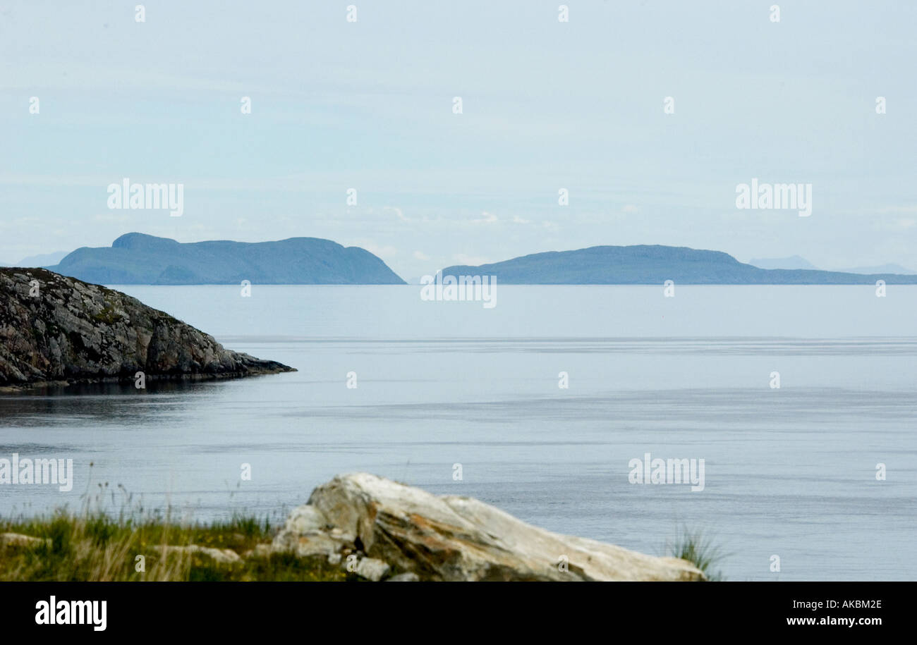 The Shiants Islands view from Scalpay, Western Isles, Scotland Stock ...