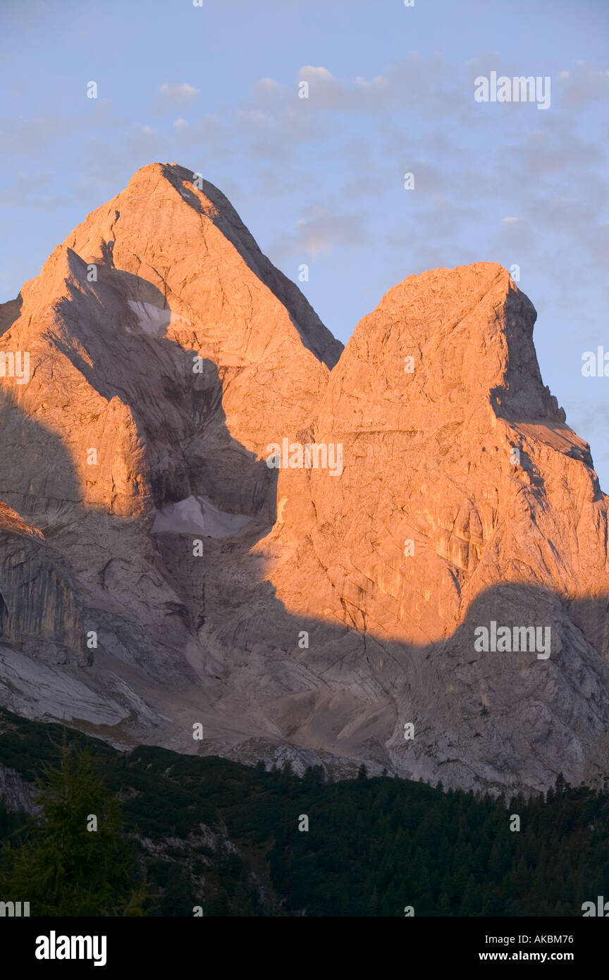first morning light on the Gran Vernel Marmolada Italian Dolomites ...