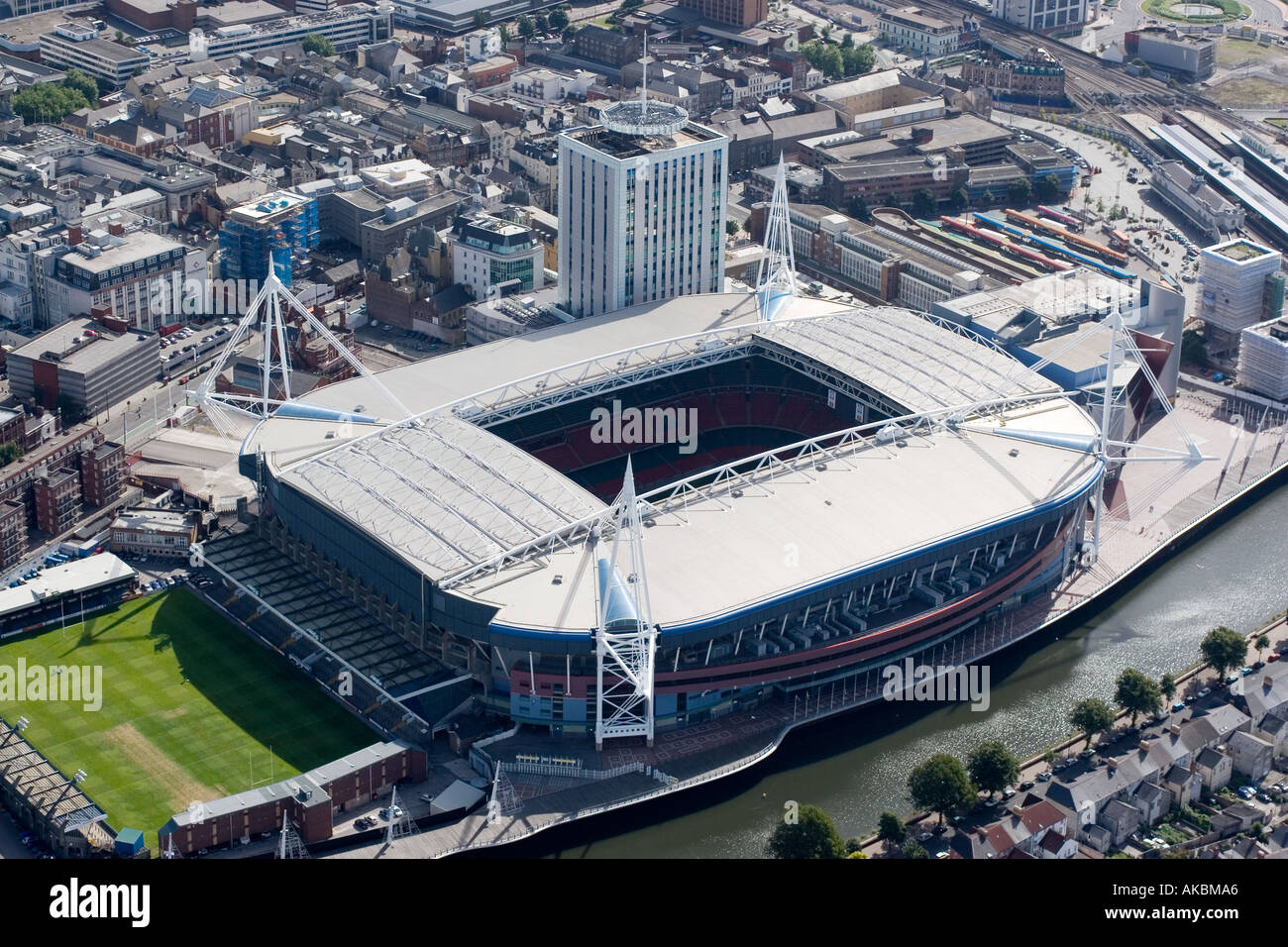 Millennium stadium cardiff aerial hi-res stock photography and images ...