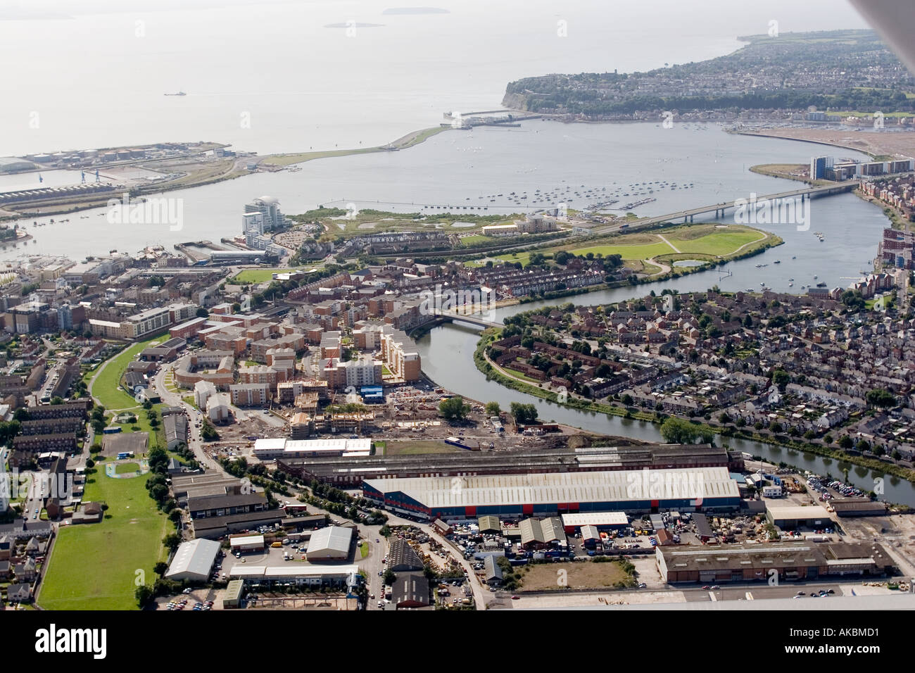 Cardiff bay aerial hi-res stock photography and images - Alamy