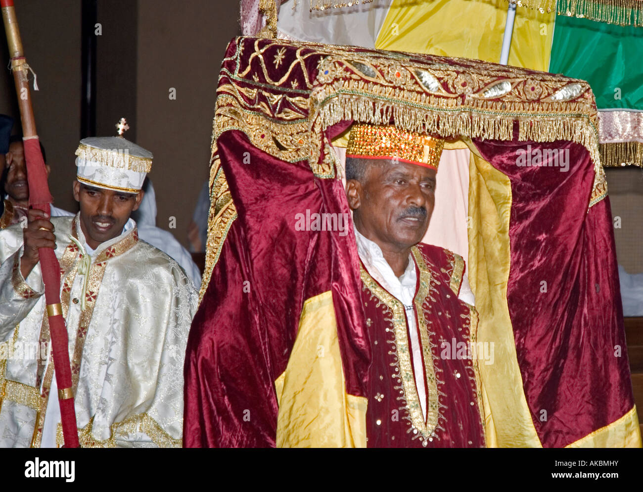 Ethiopian Priest Carrying The Tabot High Resolution Stock Photography ...