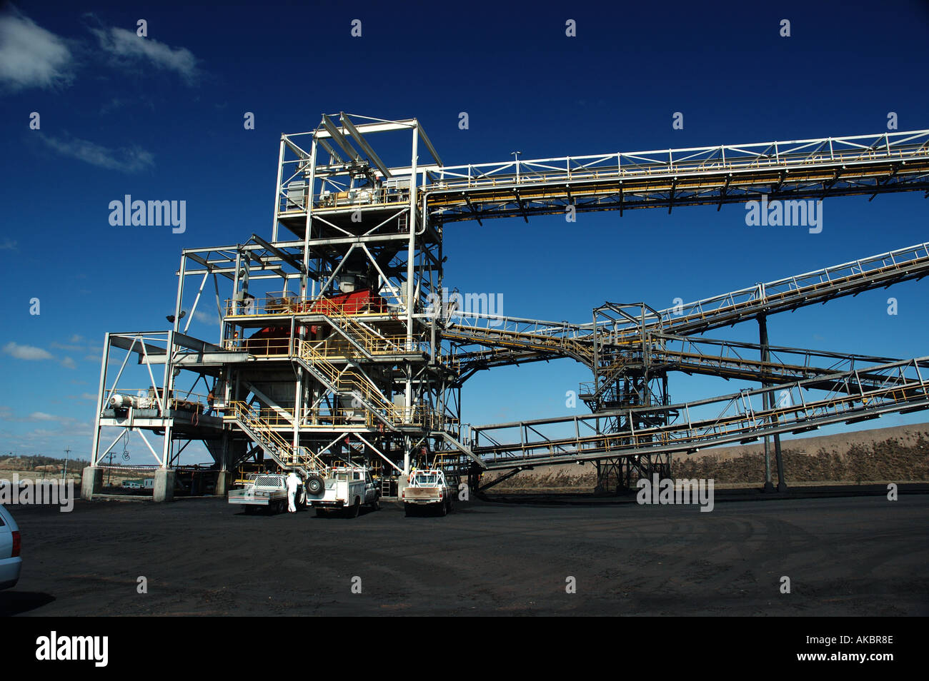 coal loading facility central queensland Stock Photo - Alamy