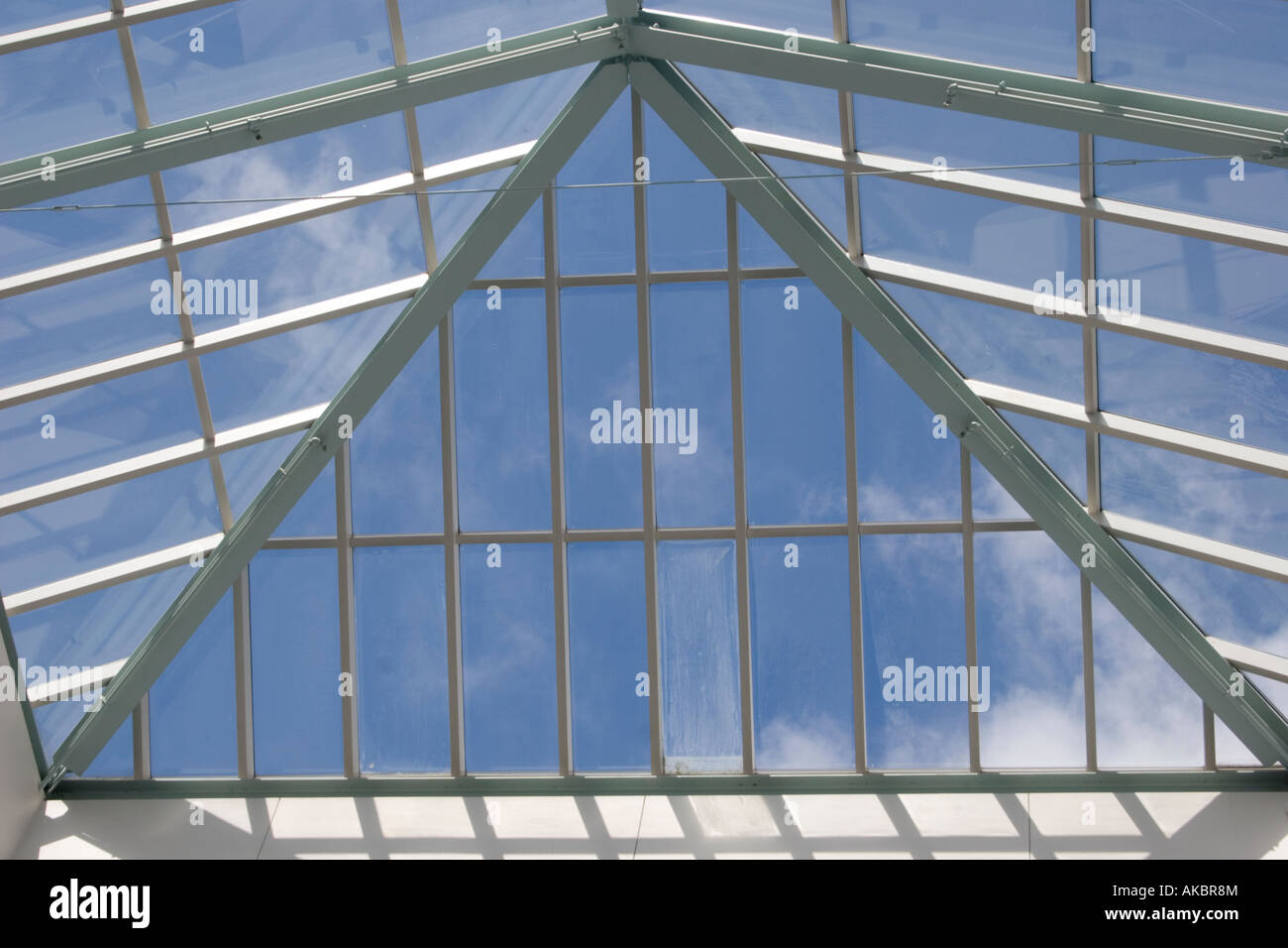 Triangle shape in Skylight Window Stock Photo - Alamy