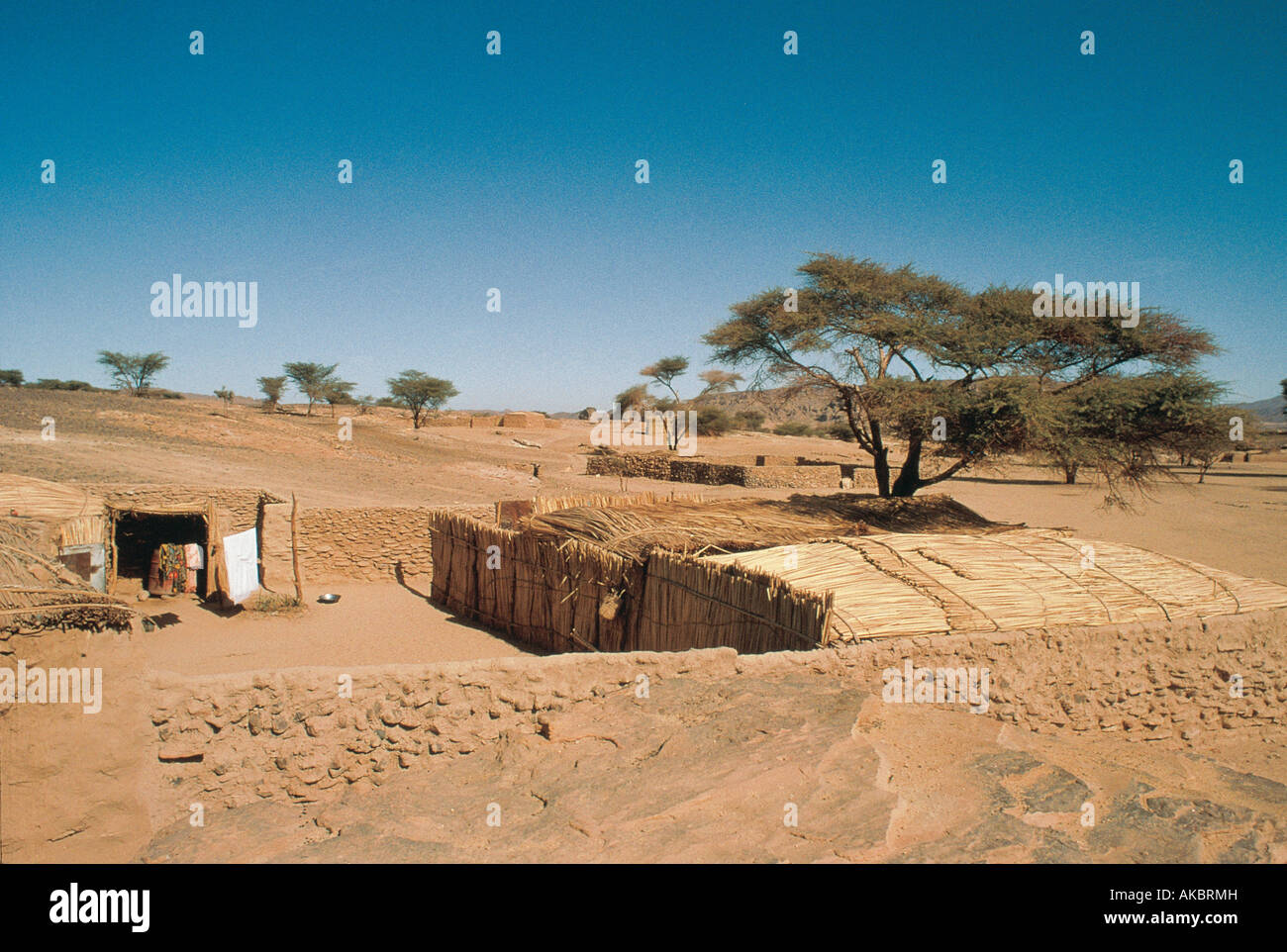 Traditional dwellings of the Tubu tribe in Bardai northern Chad Africa ...