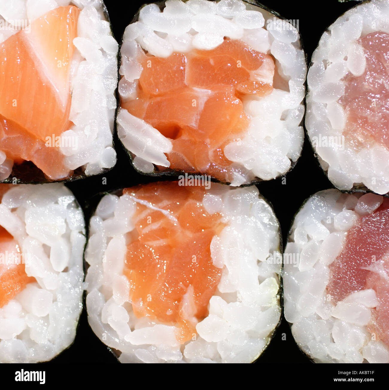 Maki sushi close up Stock Photo - Alamy