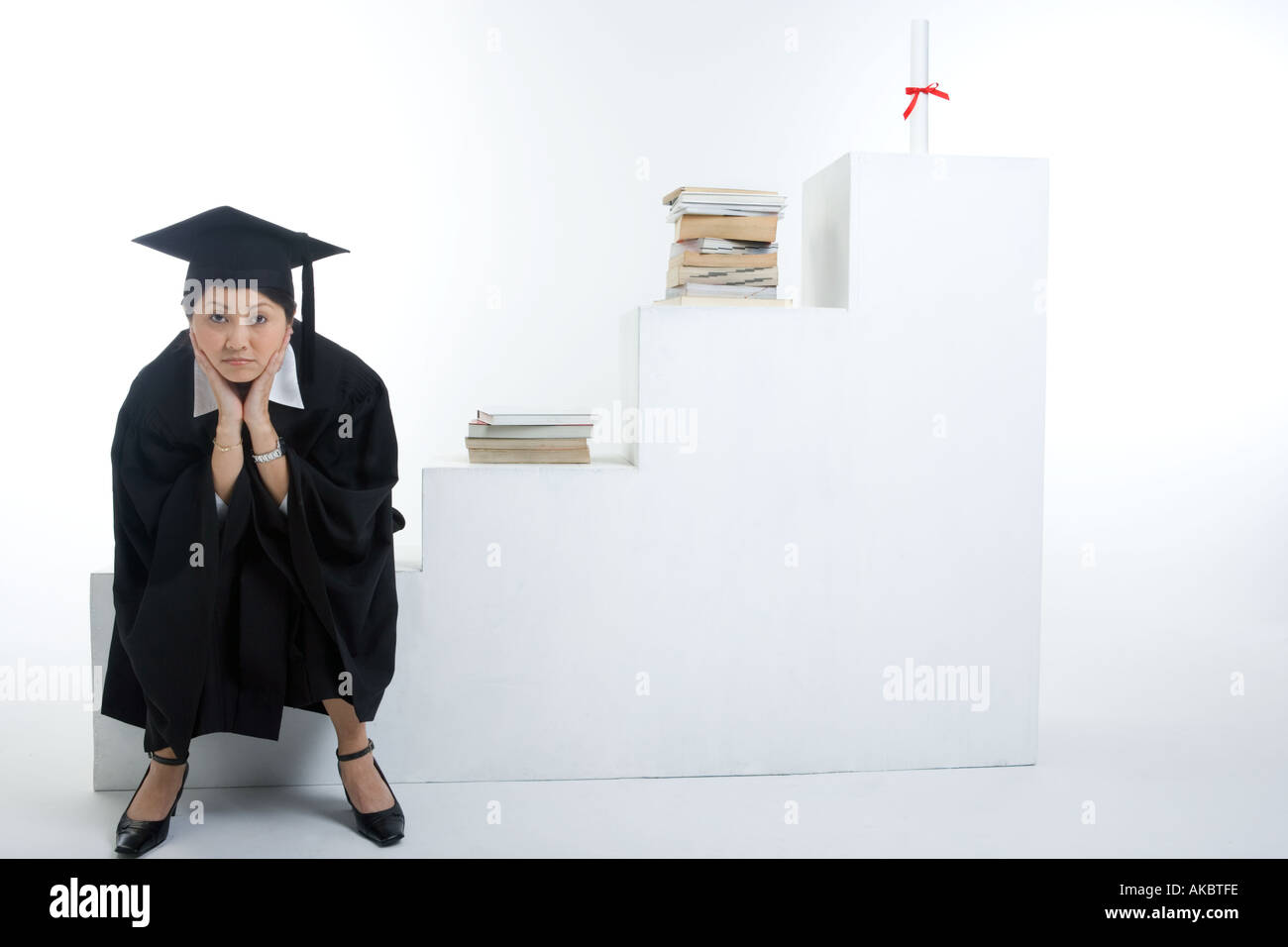 Female Asian Graduate Stock Photo - Alamy
