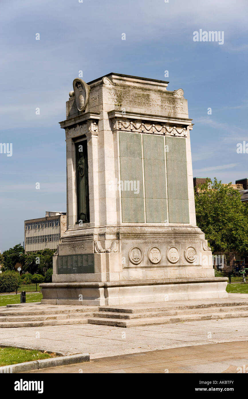 War Memorial in Hamilton Square, Birkenhead ,Wirral, England Stock ...
