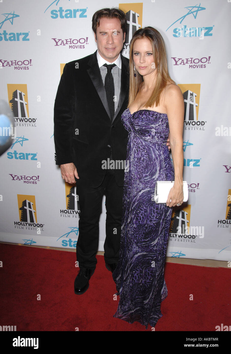John Travolta and wife Kelly Preston at the Hollywood Film Festival's ...