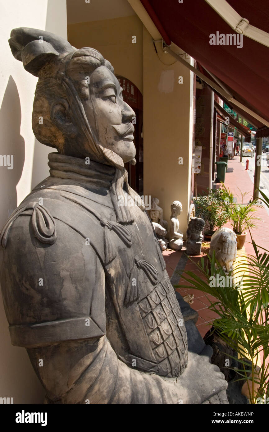 Chinese stone statue Chinatown Singapore Stock Photo - Alamy