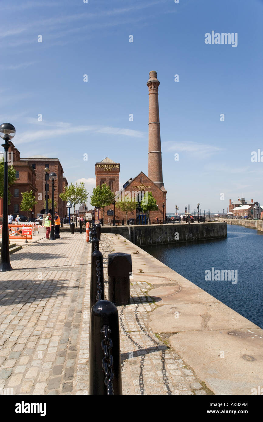 The Pump House Inn from the Hartley Quay with Canning Dock in front ...