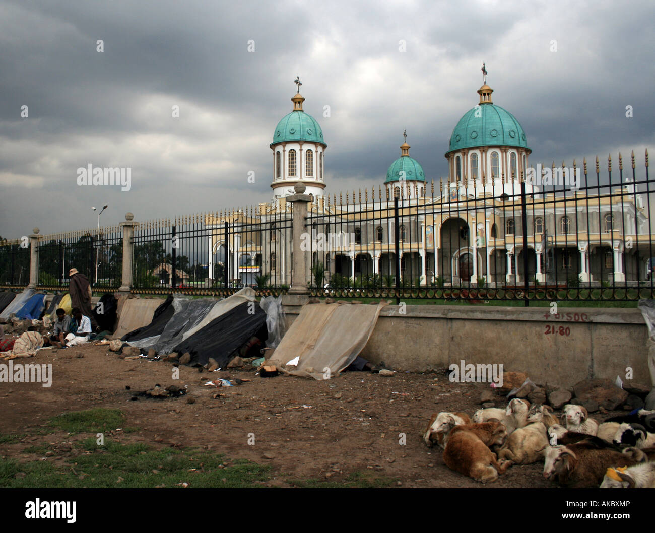 Medhane Alem Cathedral, Bole, Addis Ababa, Ethiopia, Africa Stock Photo ...