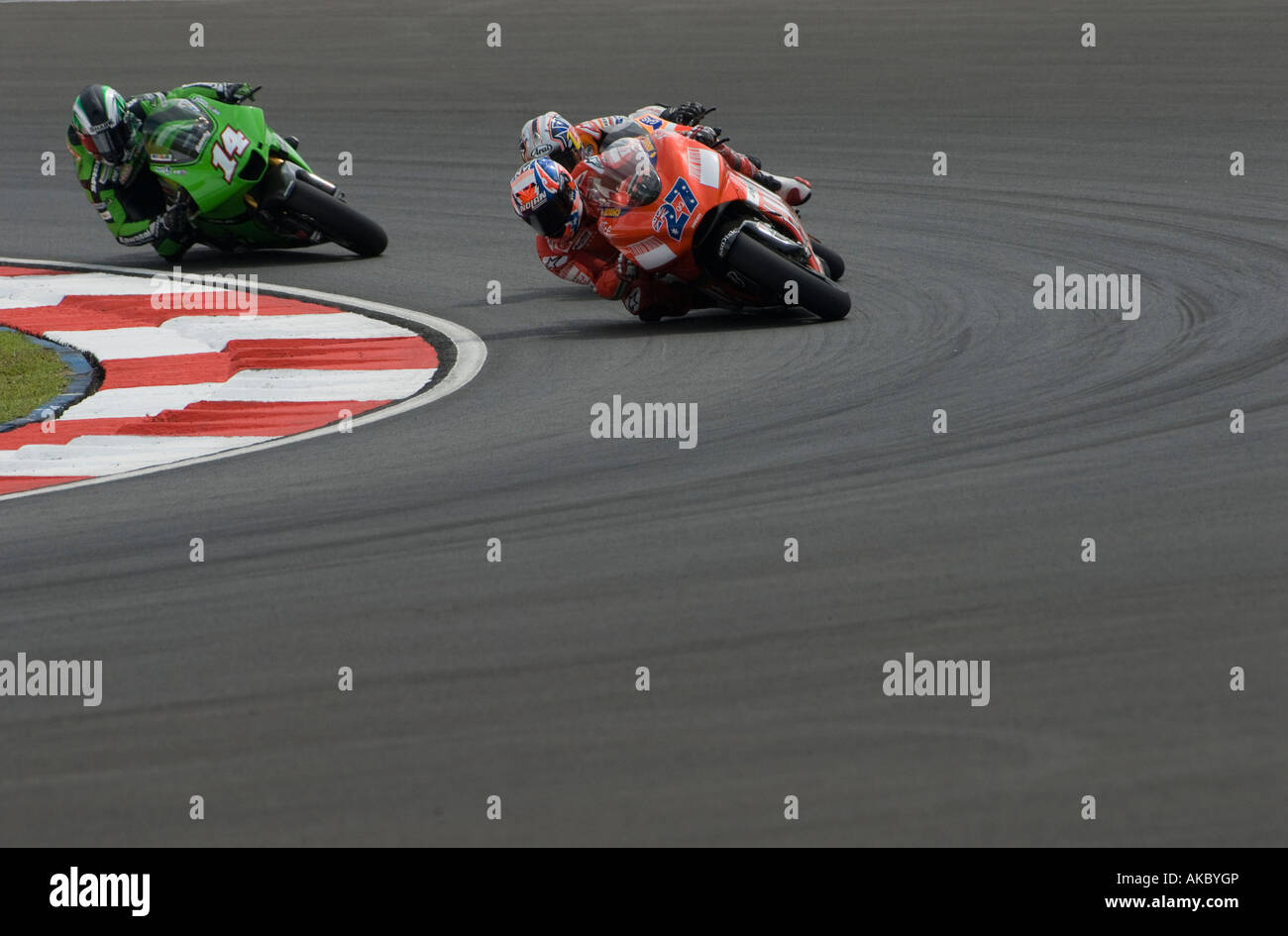 Australian Casey Stoner of Ducati Marlboro at 2007 Polini Malaysian ...