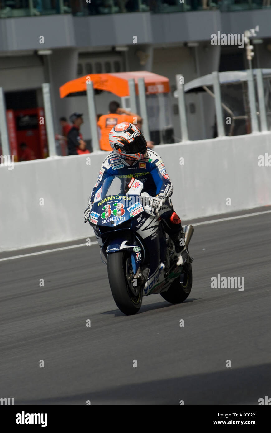Italian Marco Melandri Honda Gresini at 2007 Polini Malaysian ...