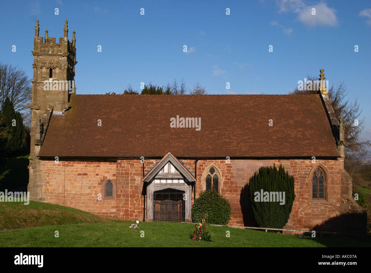 St Kenelms Church Clent Hills West midlands England Stock Photo - Alamy