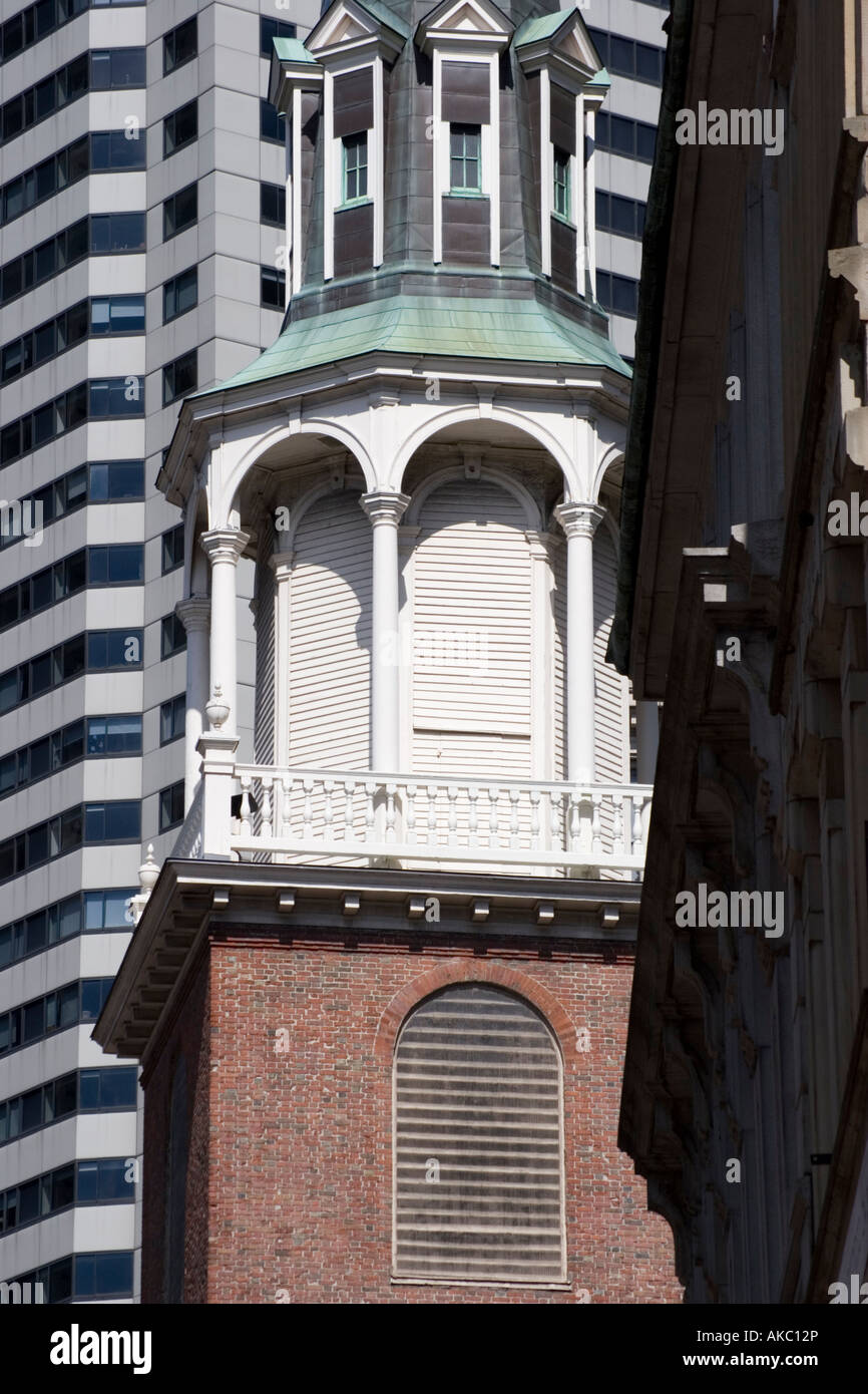 Old south Meeting house, Boston and modern building Stock Photo - Alamy