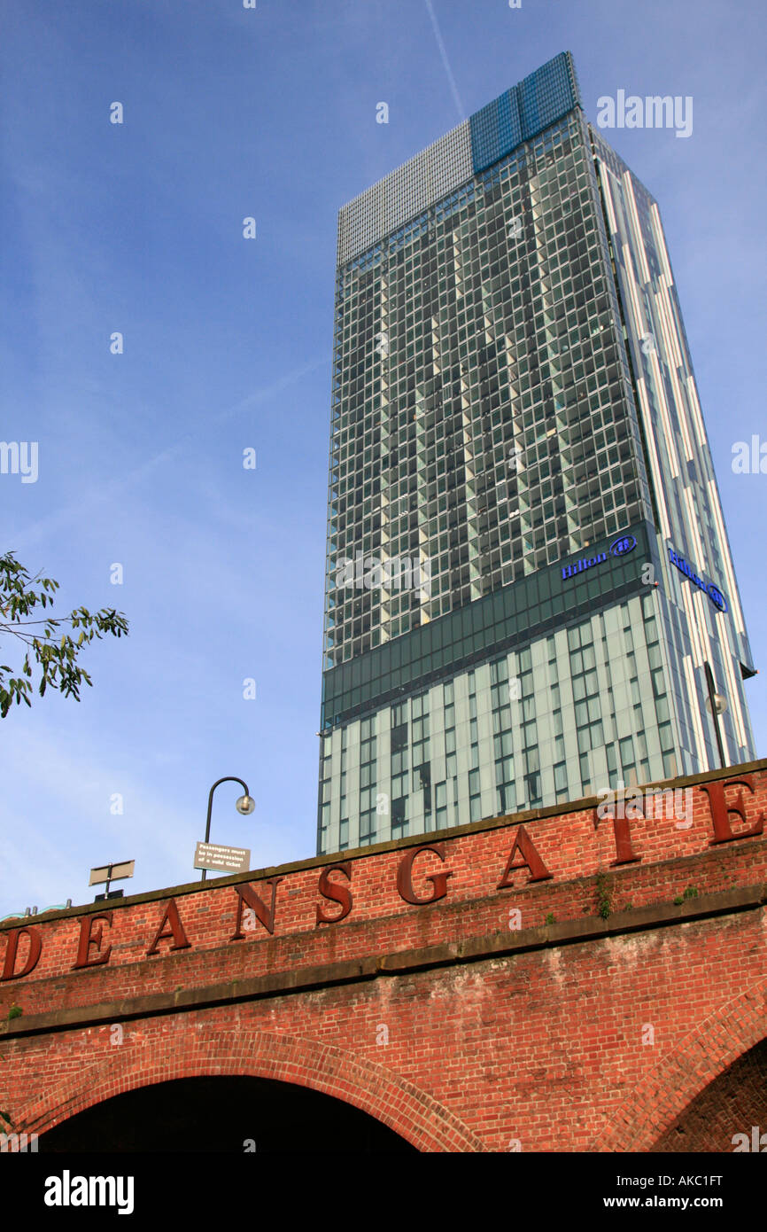 deansgate castlefields Beetham Tower Manchester, also known as Hilton ...