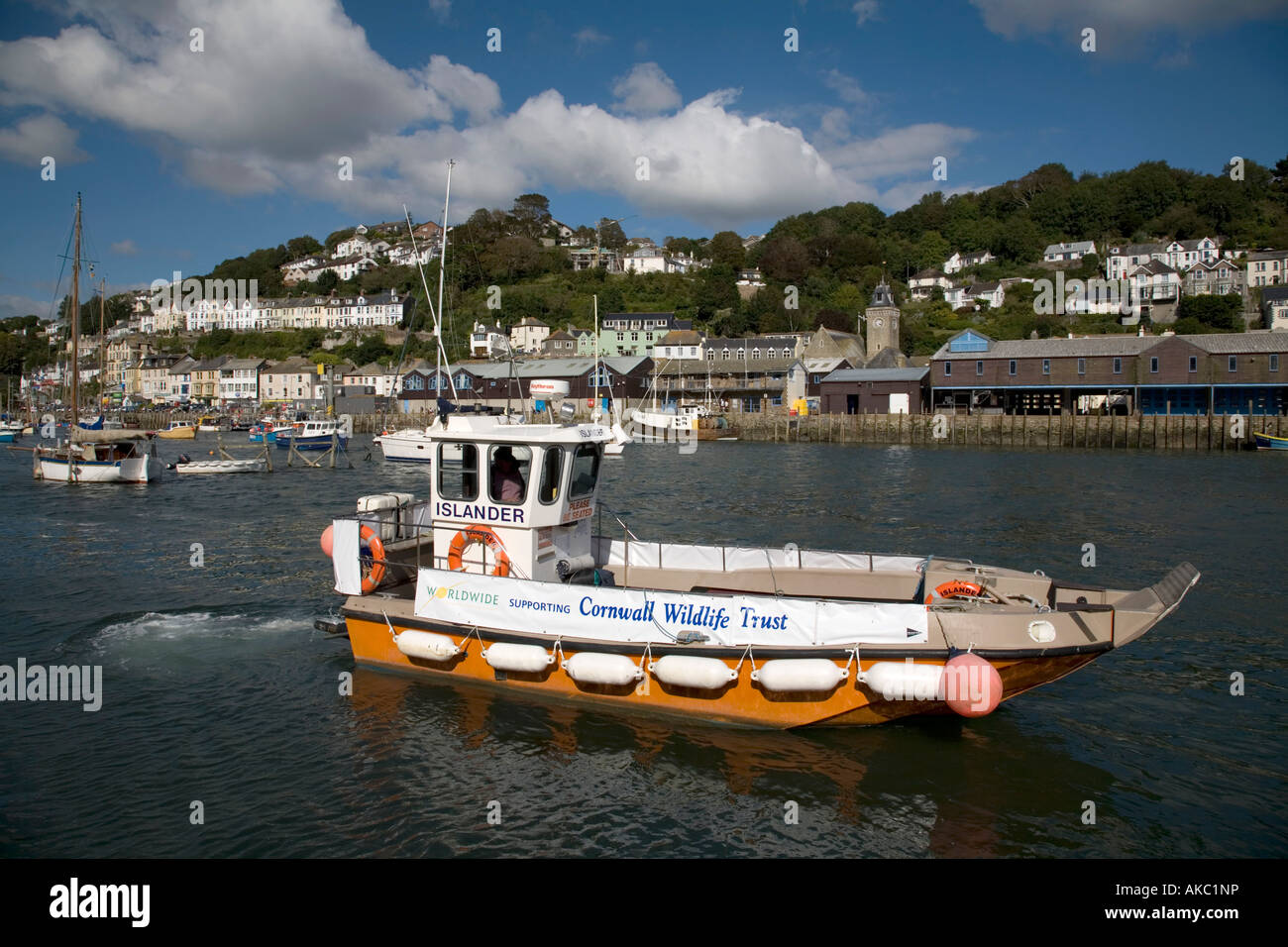 the cornwall wildlife trust boat which is the ferry from looe to looe ...