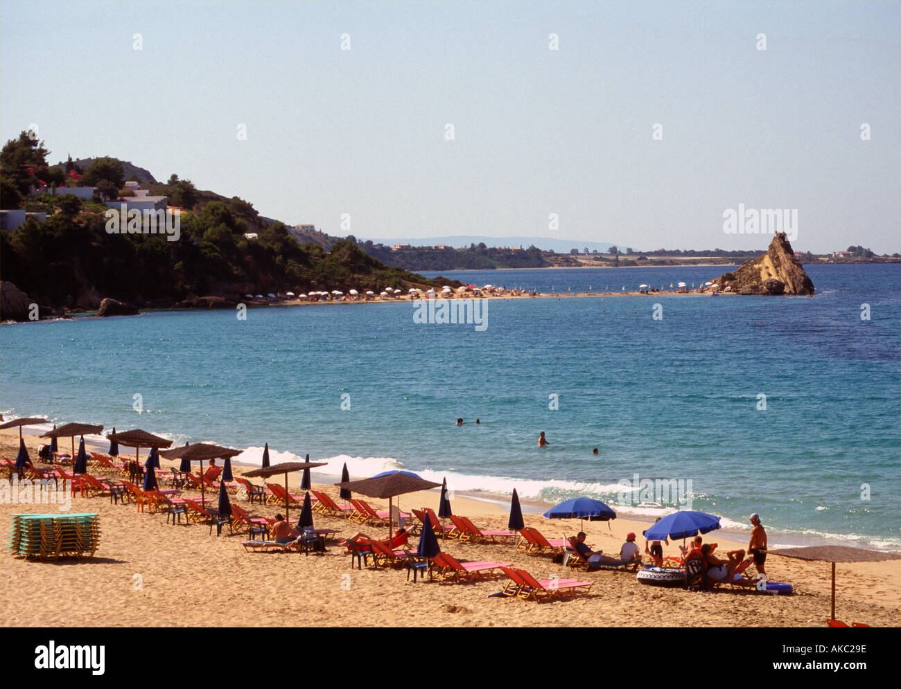 Kefalonia Lassi Beach Stock Photo - Alamy