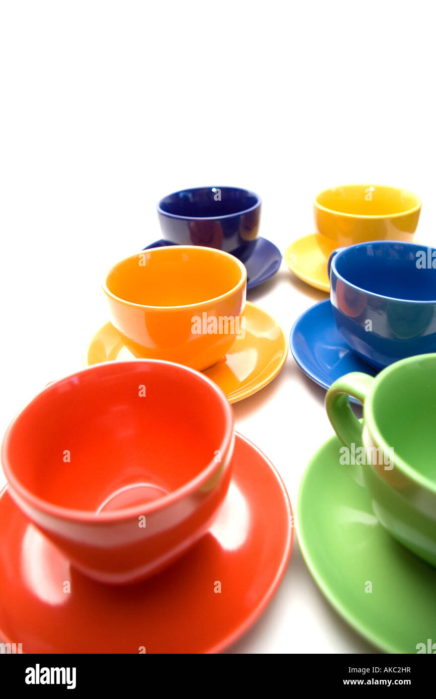 Six color cups hi-res stock photography and images - Alamy