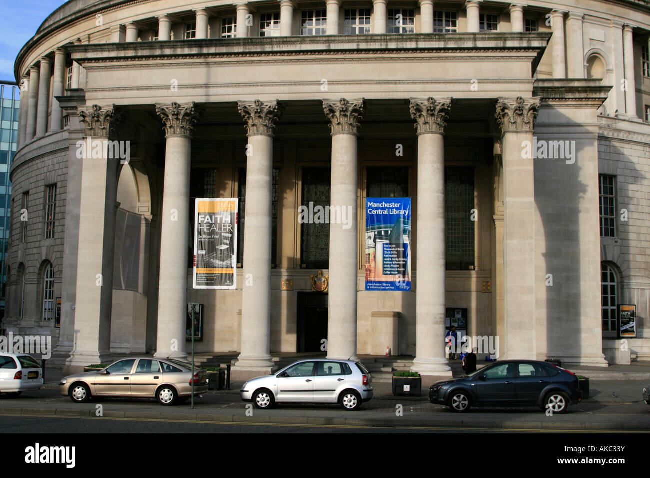 central library and theatre manchester city centre midland england uk ...